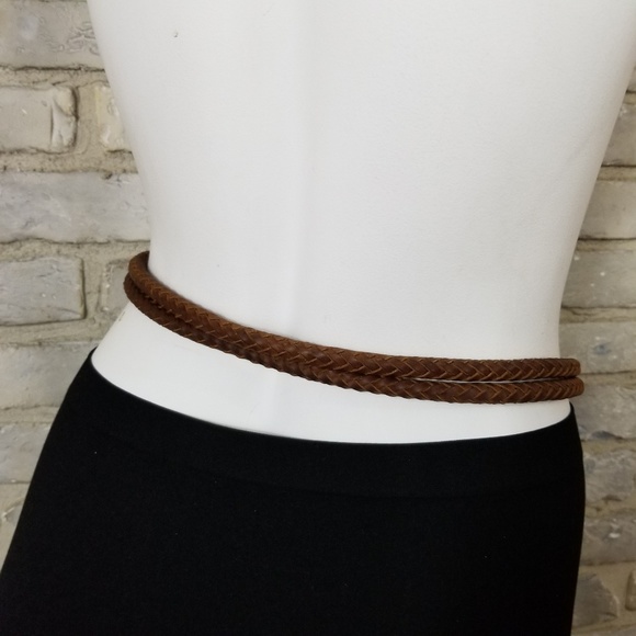 Vintage | Accessories | Vintage Two Strains Woven Braided Rope Belt ...